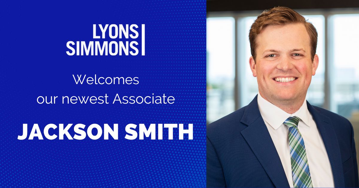 Jackson Smith Joins Lyons & Simmons in Dallas