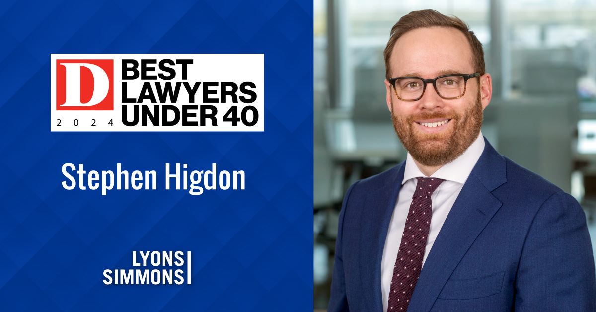 Lyons & Simmons Partner Stephen Higdon Honored by D Magazine
