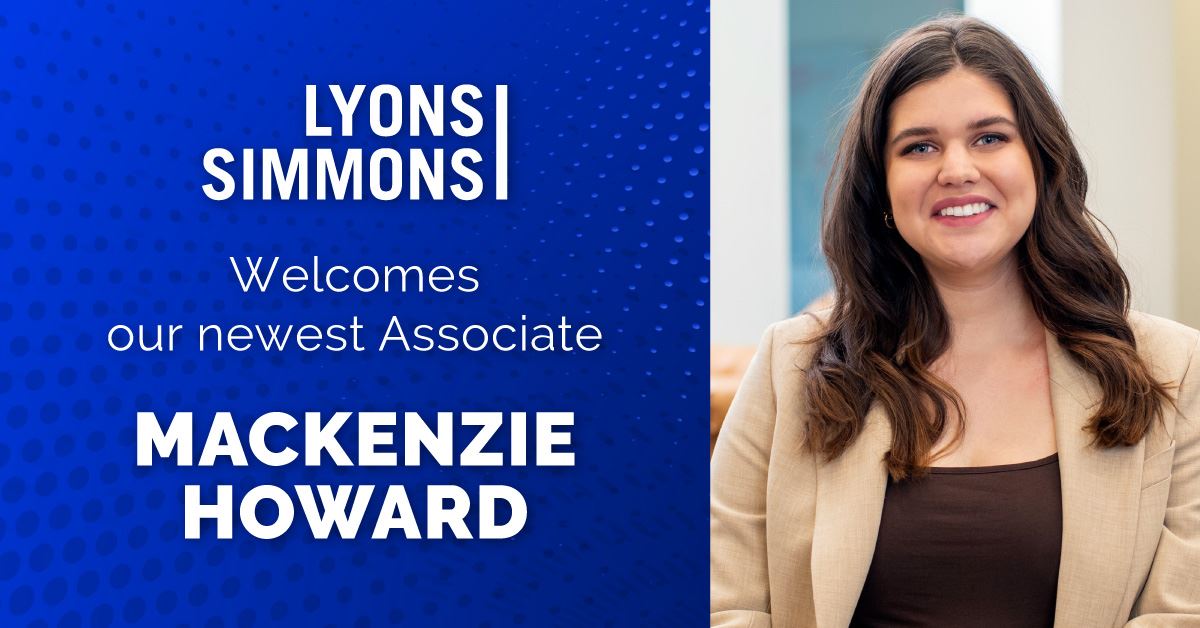 Mackenzie Howard Joins Dallas Trial Firm Lyons & Simmons