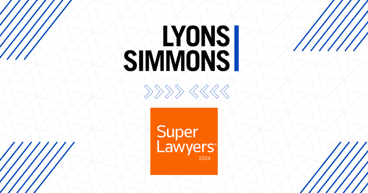 Lyons & Simmons Attorneys Earn Texas Super Lawyers Honors